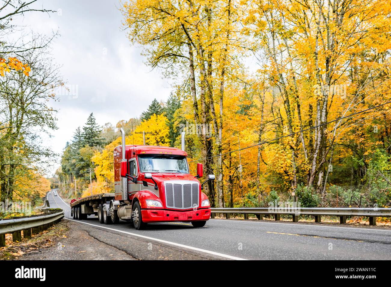 Industrial carrier red big rig semi truck with extended cab for truck ...