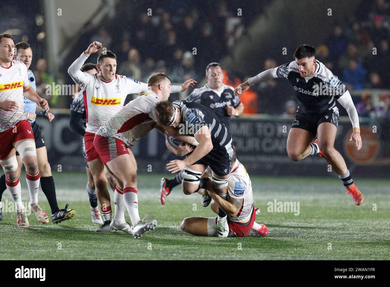 Newcastle, UK. 05th Jan, 2024. Guy Pepper of Newcastle Falcons is ...