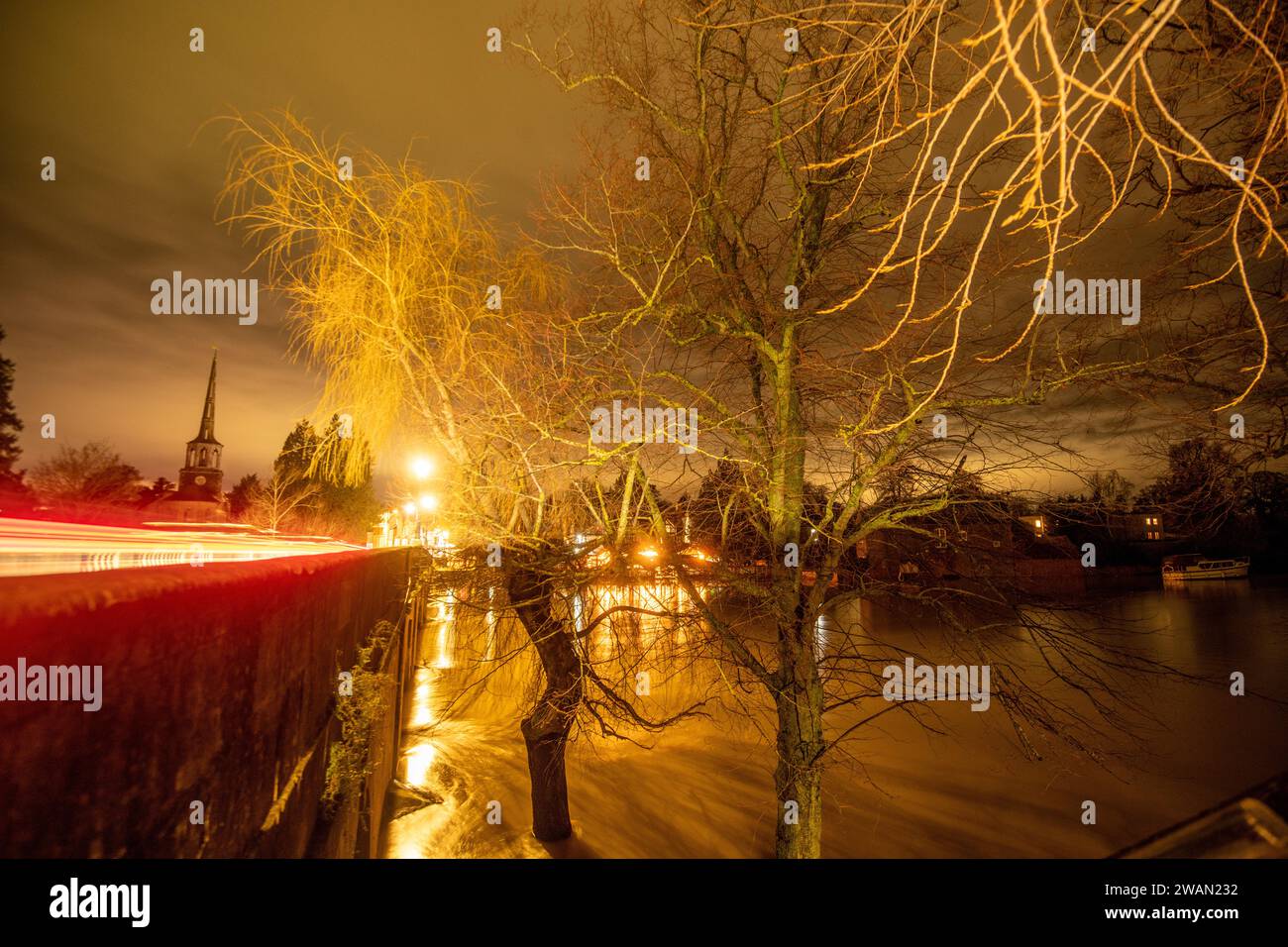 Wallingford, England, Friday 5th January 2024. Flooding of the River ...