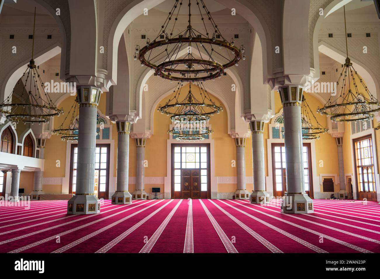 Doha, Qatar- December 12,2023 : Largest mosque in Qatar, Imam Abdul ...
