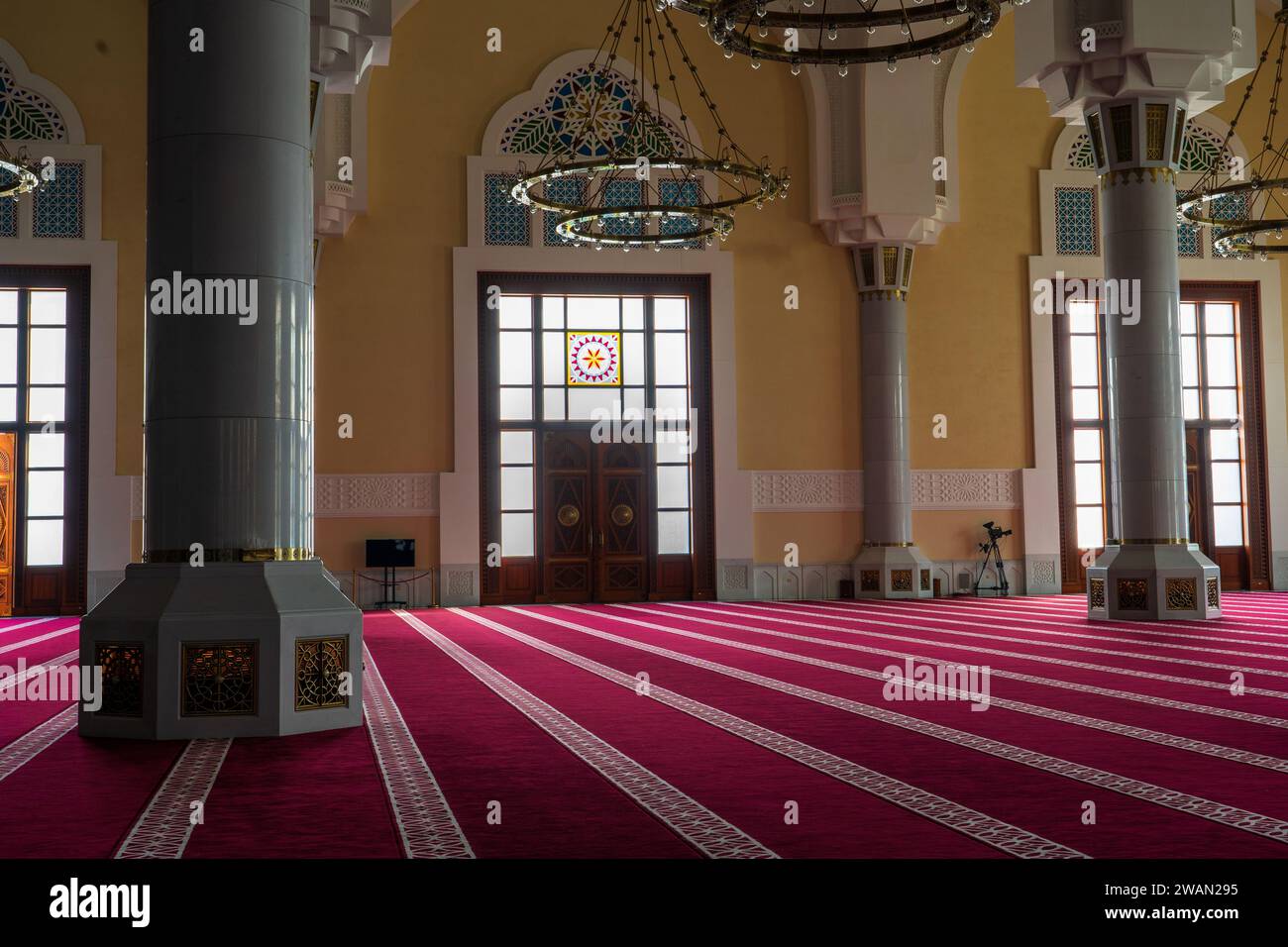 Doha, Qatar- December 12,2023 : Largest mosque in Qatar, Imam Abdul ...