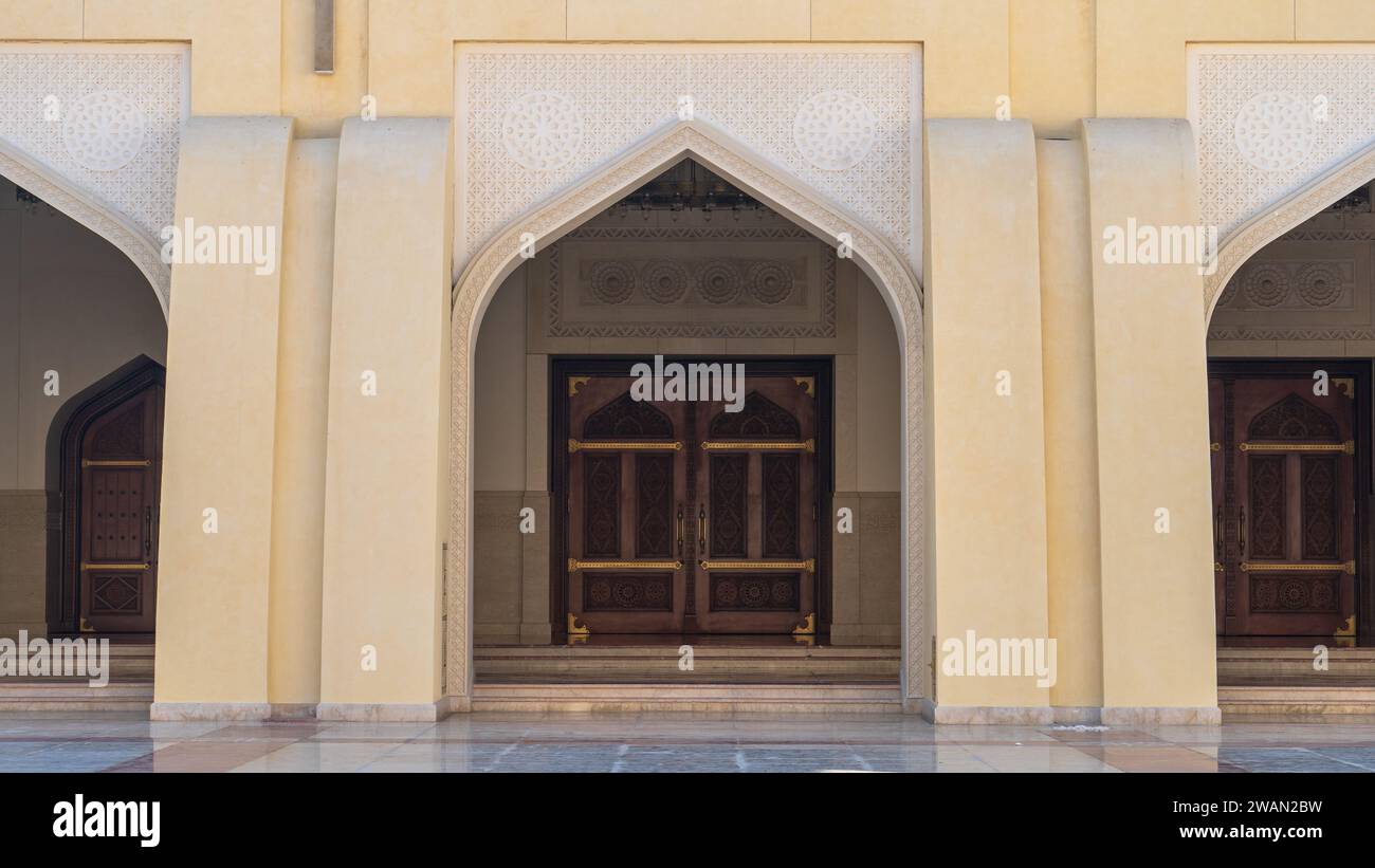 Doha, Qatar- December 12,2023 : Largest mosque in Qatar, Imam Abdul ...