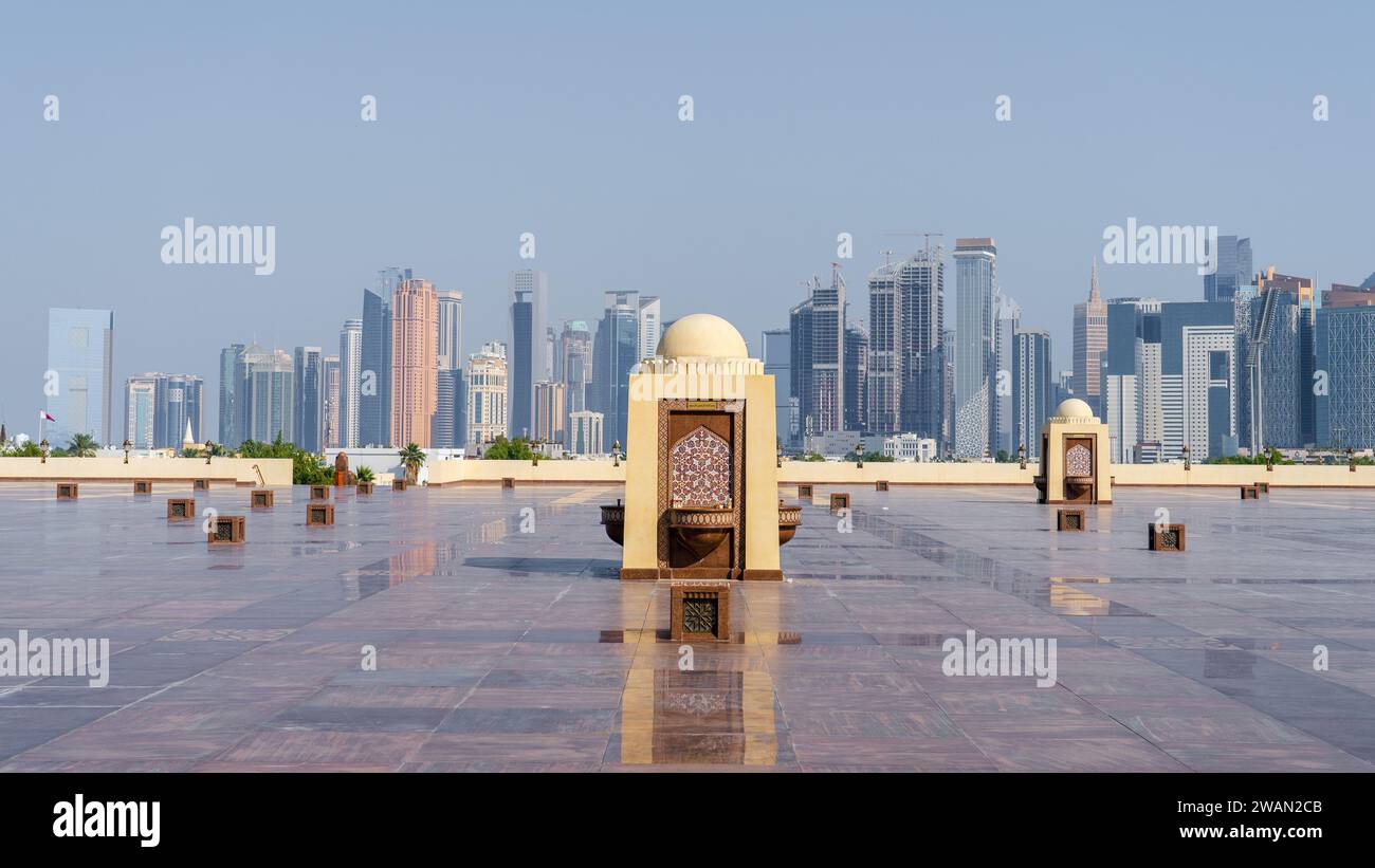 Doha, Qatar- December 12,2023 : Largest mosque in Qatar, Imam Abdul ...