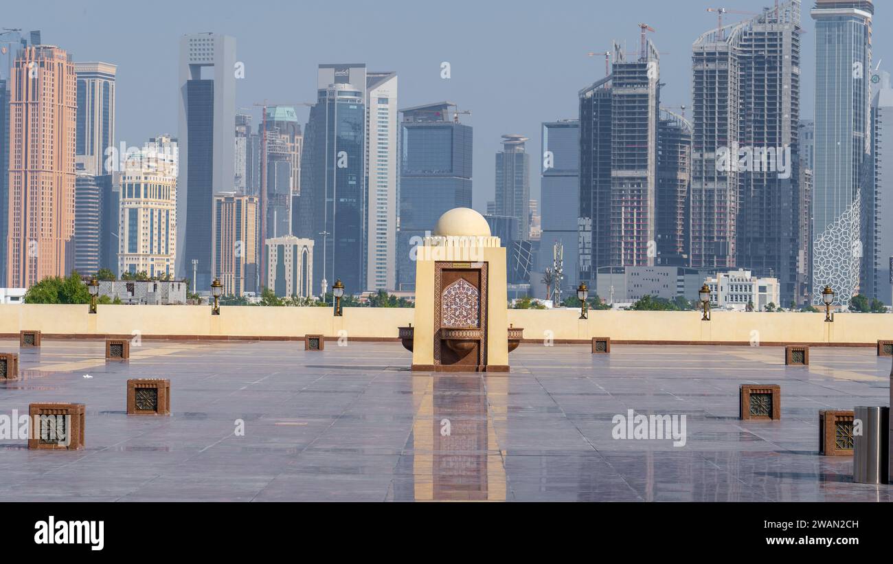 Doha, Qatar- December 12,2023 : Largest mosque in Qatar, Imam Abdul ...