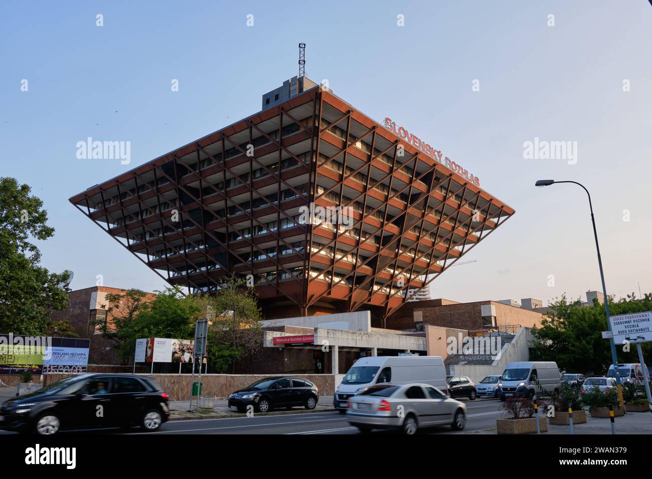 Bratislava, Slovakia Radio and television building built under the ...