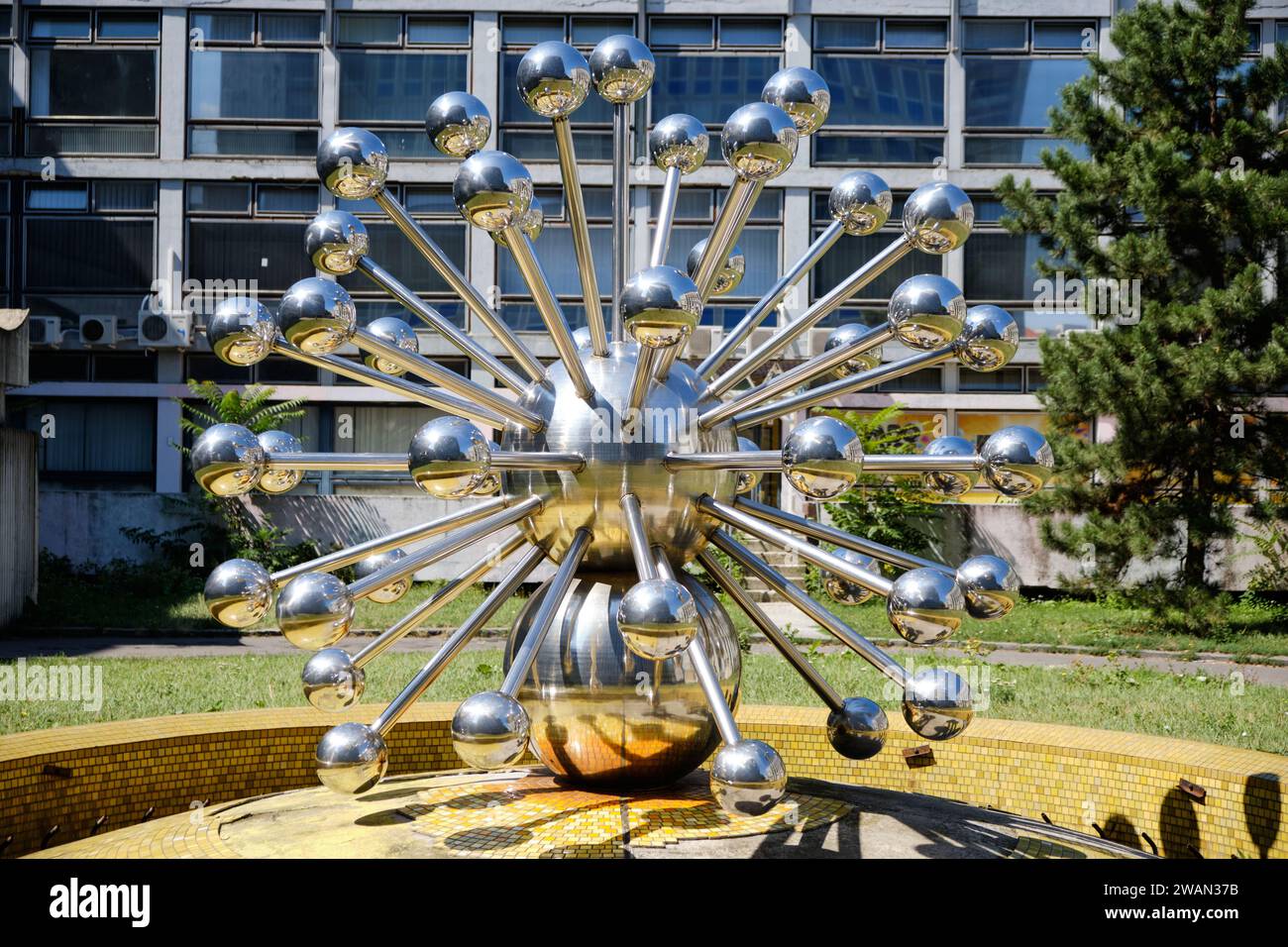 Statue in the atrium of istropolis hi-res stock photography and images ...