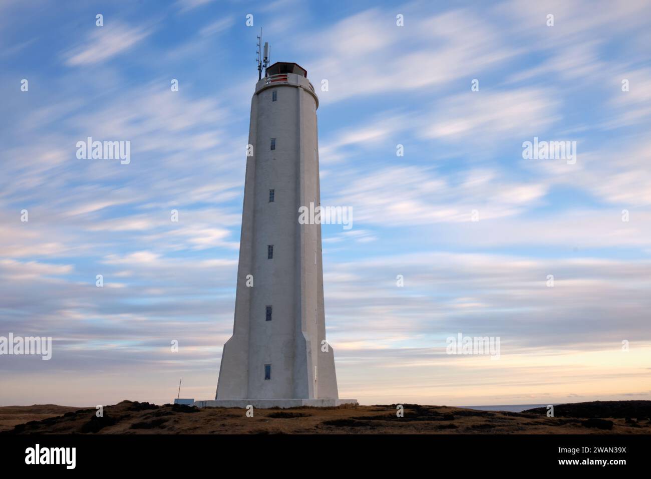 Malarrif lighthouse in Snaefellsnes peninsula in west Iceland Stock ...