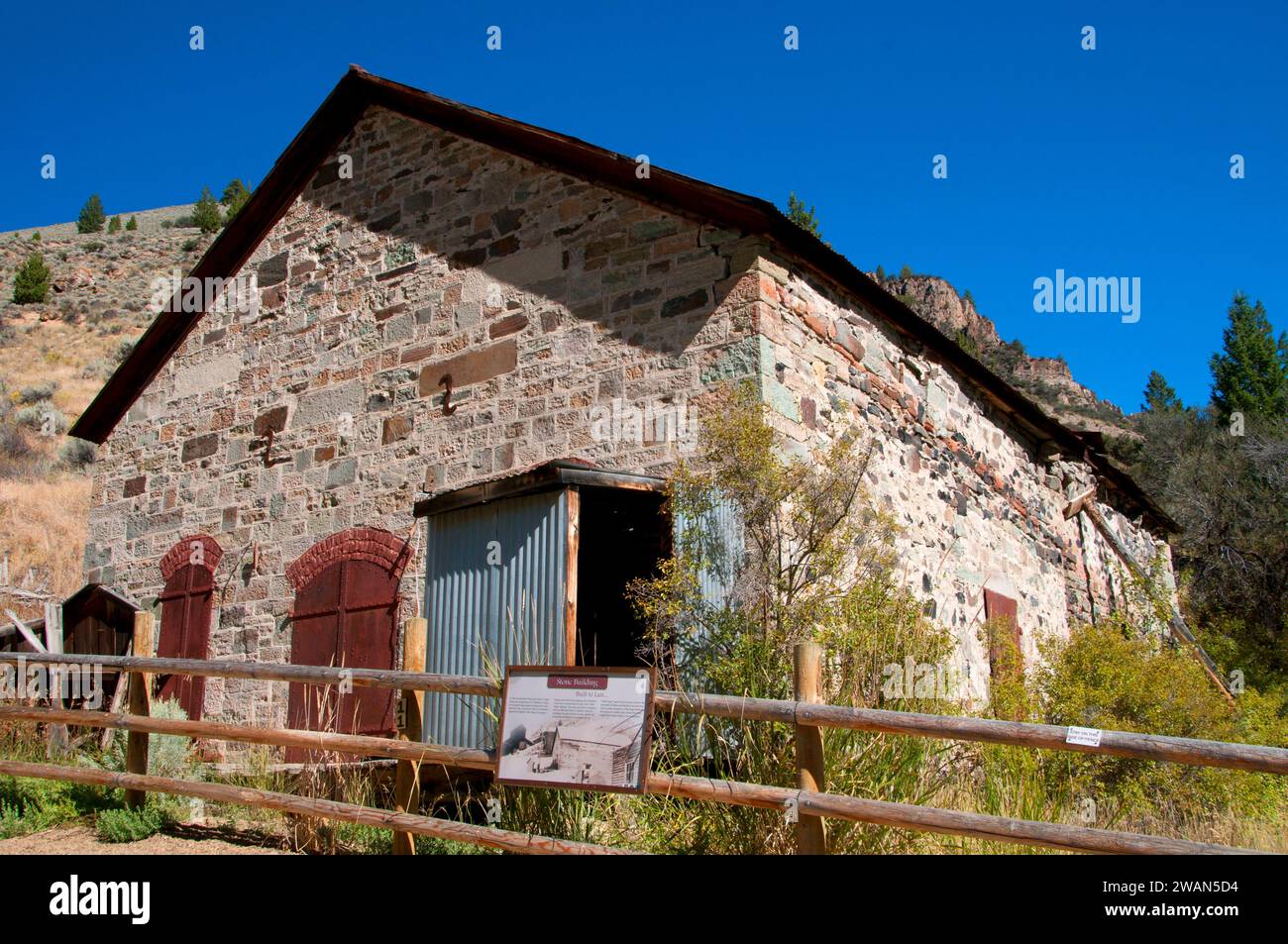 Stone Mine Building, Bayhorse Town Site, Land of the Yankee Fork State ...
