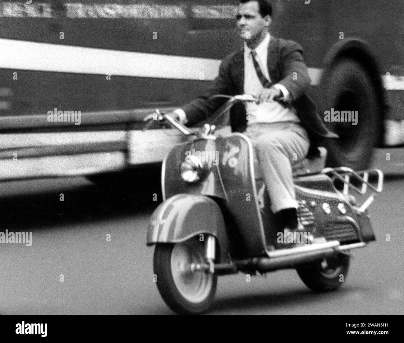 Man riding motorized scooter, New York City, New York, USA, Angelo ...