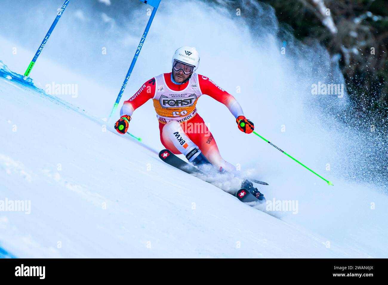Alta Badia, Italy 17 December 2023. TUMLER Thomas (SUI) competing in ...