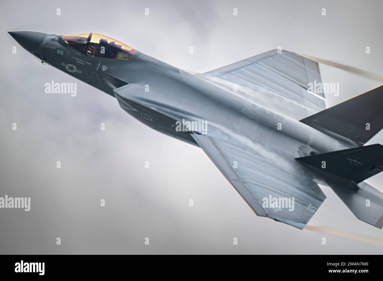 An F-35C from the U.S. Navy’s Air Test and Evaluation Squadron Nine (VX ...