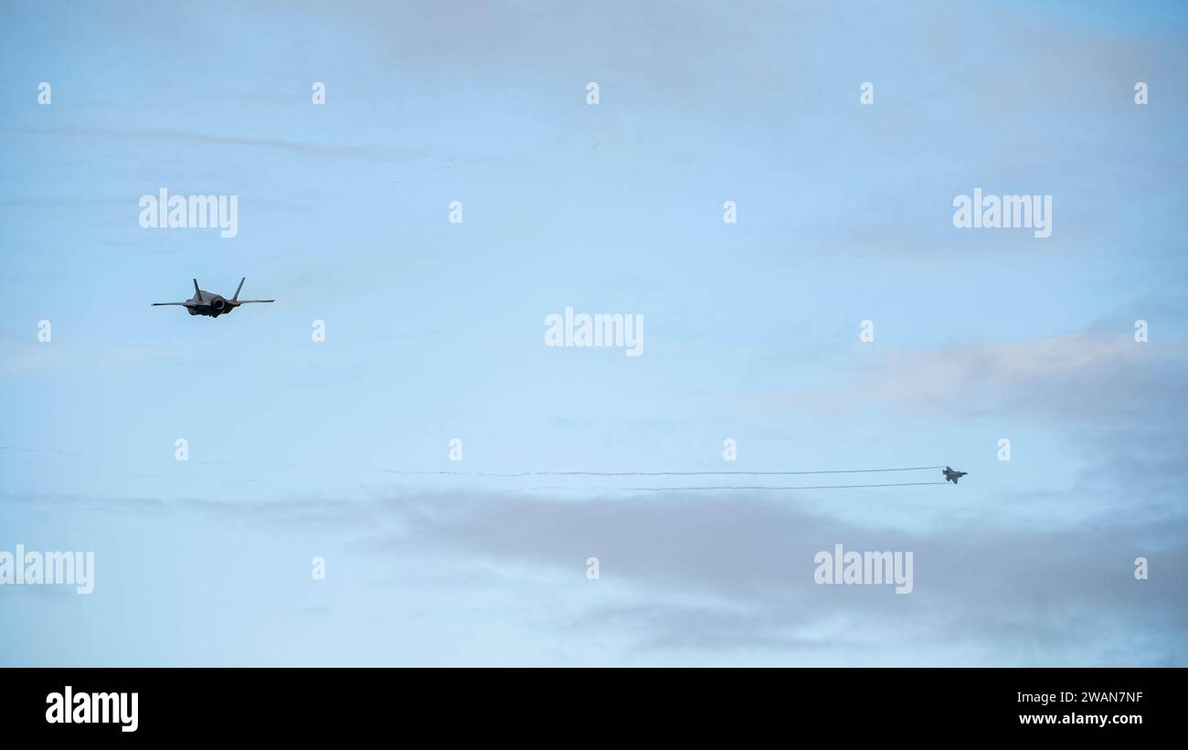 U.S. Air Force F-35A Lighting IIs assigned to the 495th Fighter ...