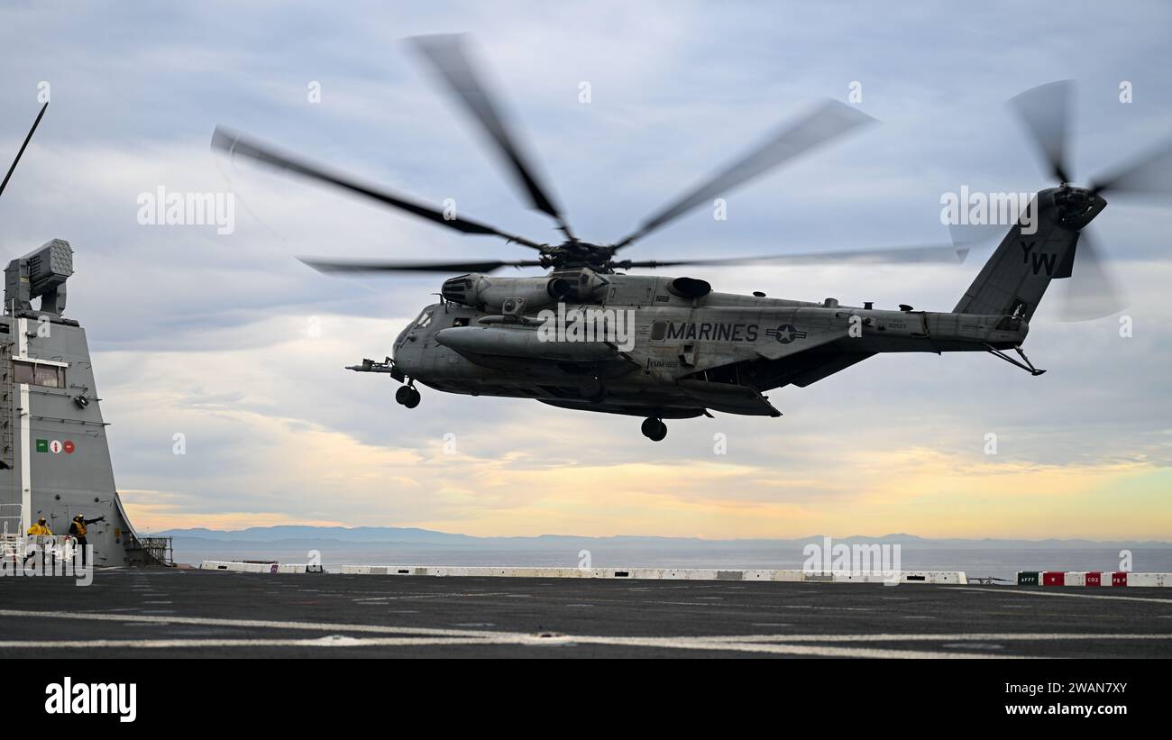 A CH-53E Super Stallion assigned to the “White Knights” of Marine ...