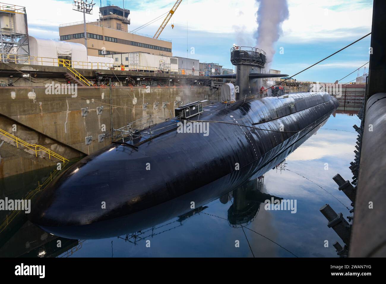 Photo of Ohio-class ballistic missile submarine USS Nevada (SSBN 733 ...