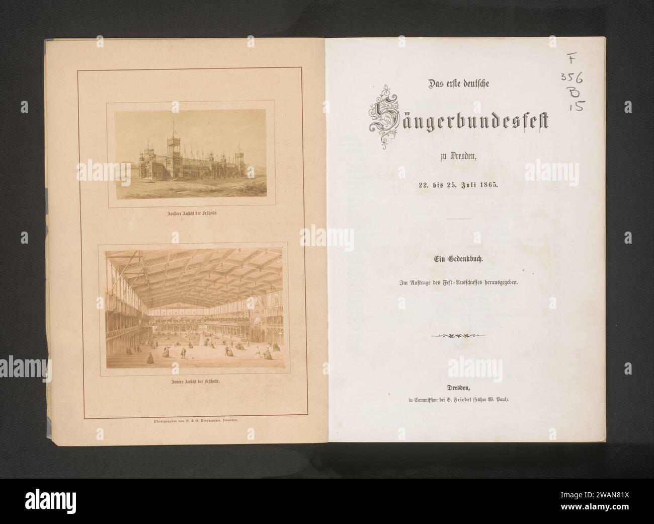 The first German Singers' Festival in Dresden, various Vervaardiger ...