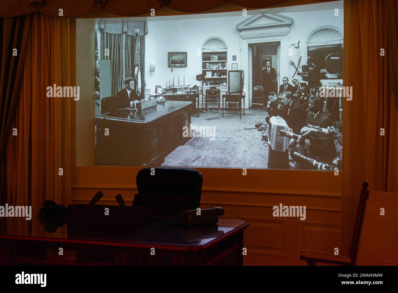 John F. Kennedy Presidential Library Boston, Massachusetts - A replica ...