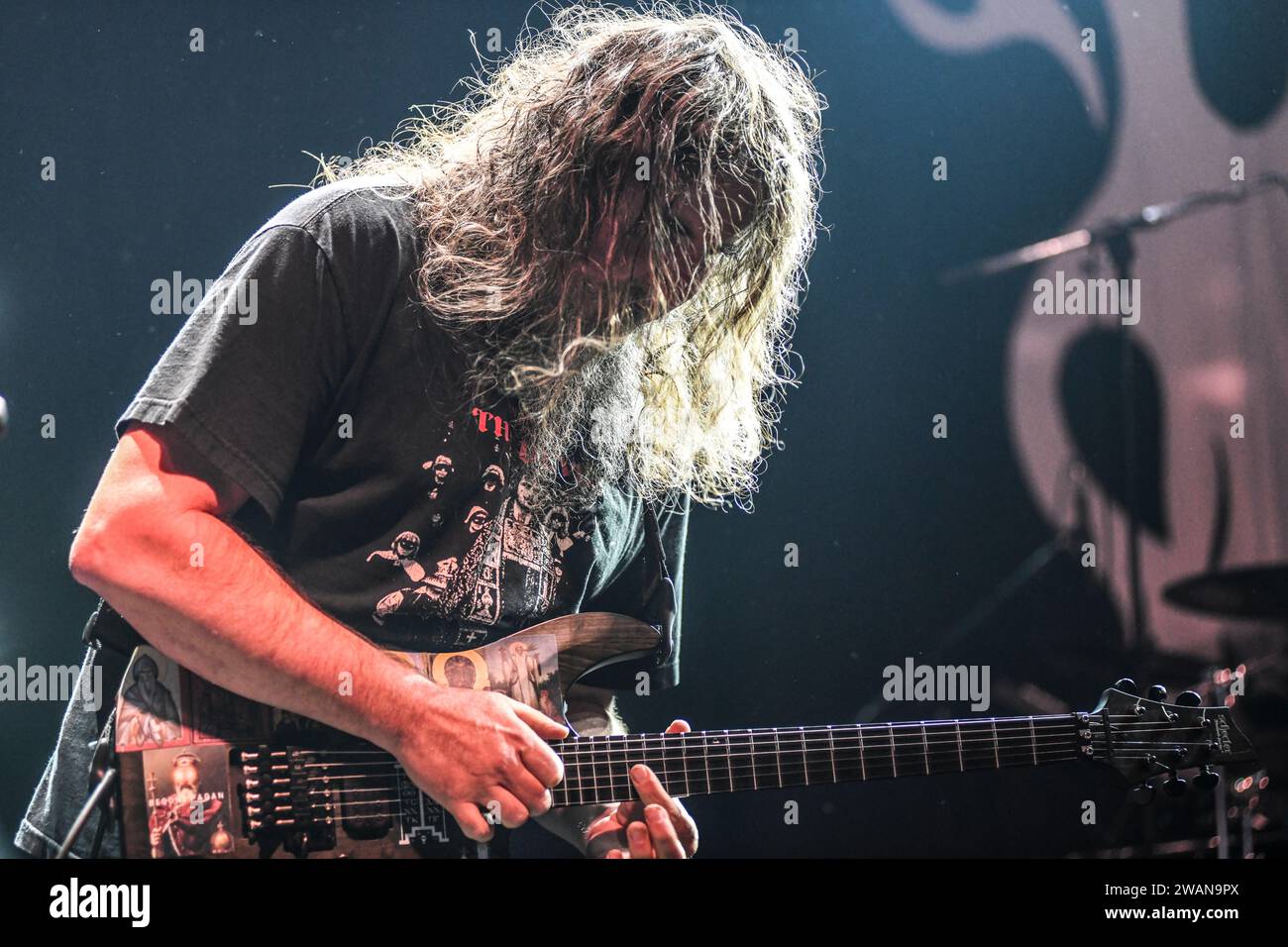Trey Spruance (guitar) performing live with Mr. Bungle Stock Photo - Alamy