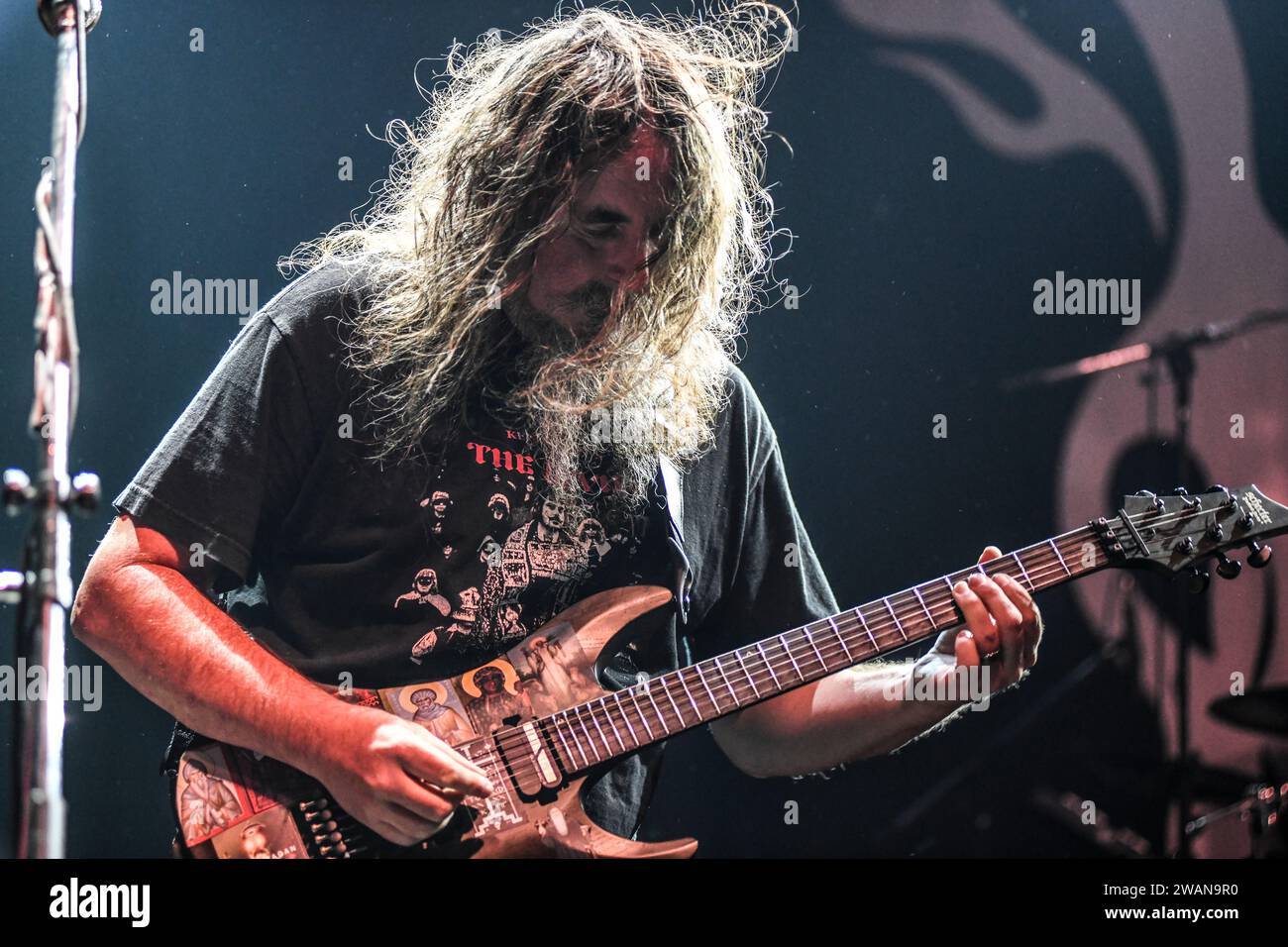 Trey Spruance (guitar) performing live with Mr. Bungle Stock Photo - Alamy