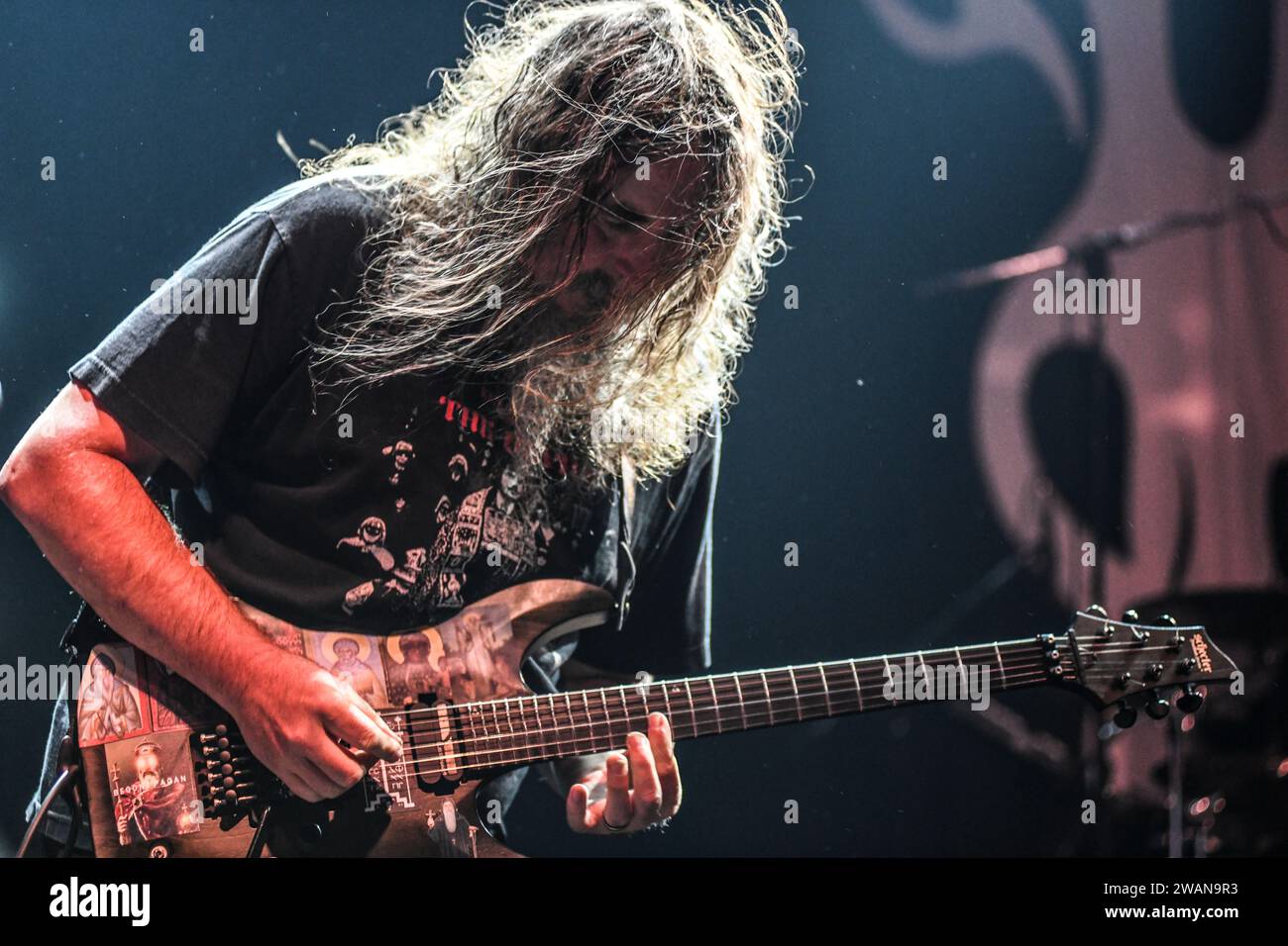 Trey Spruance (guitar) performing live with Mr. Bungle Stock Photo - Alamy