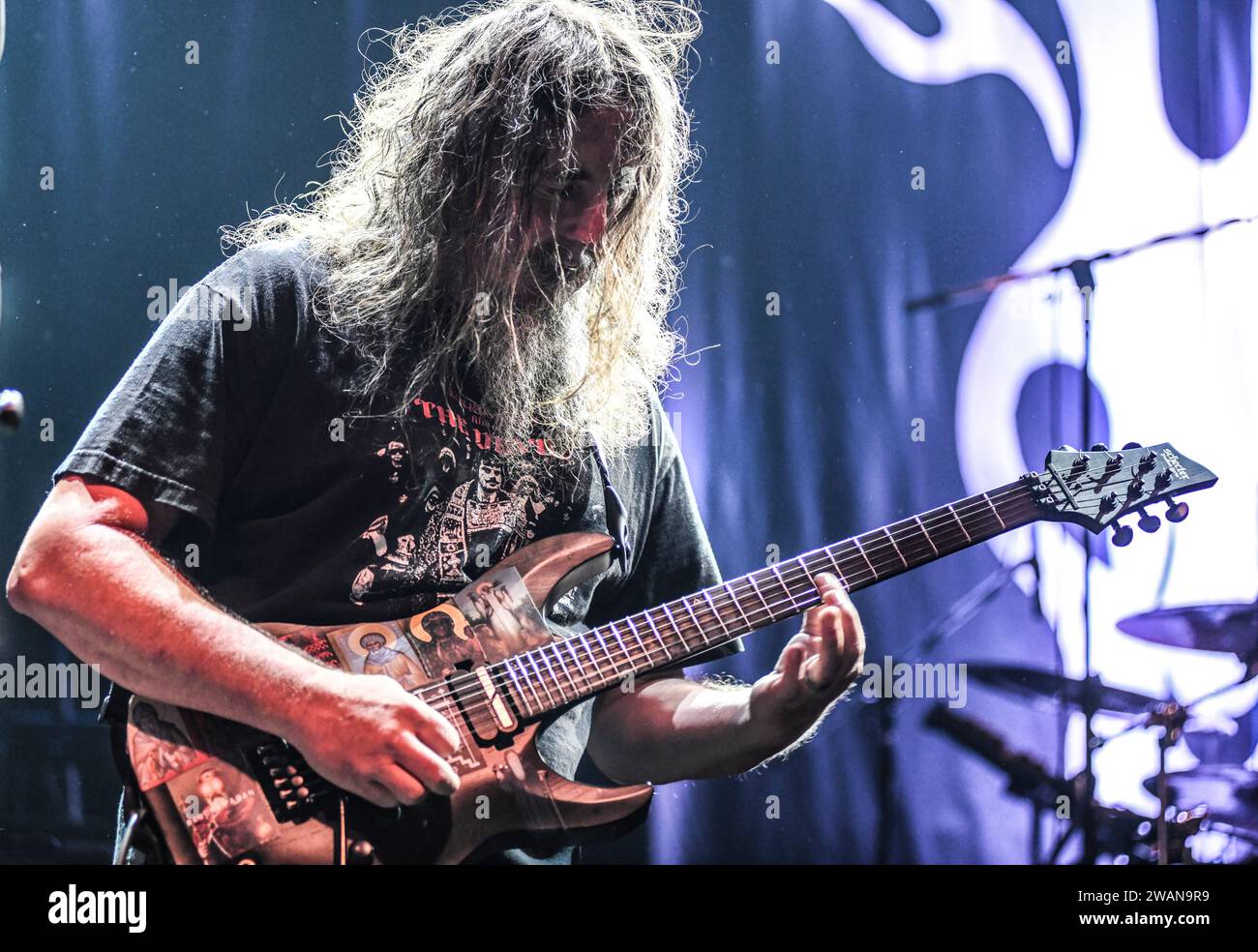 Trey Spruance (guitar) performing live with Mr. Bungle Stock Photo - Alamy