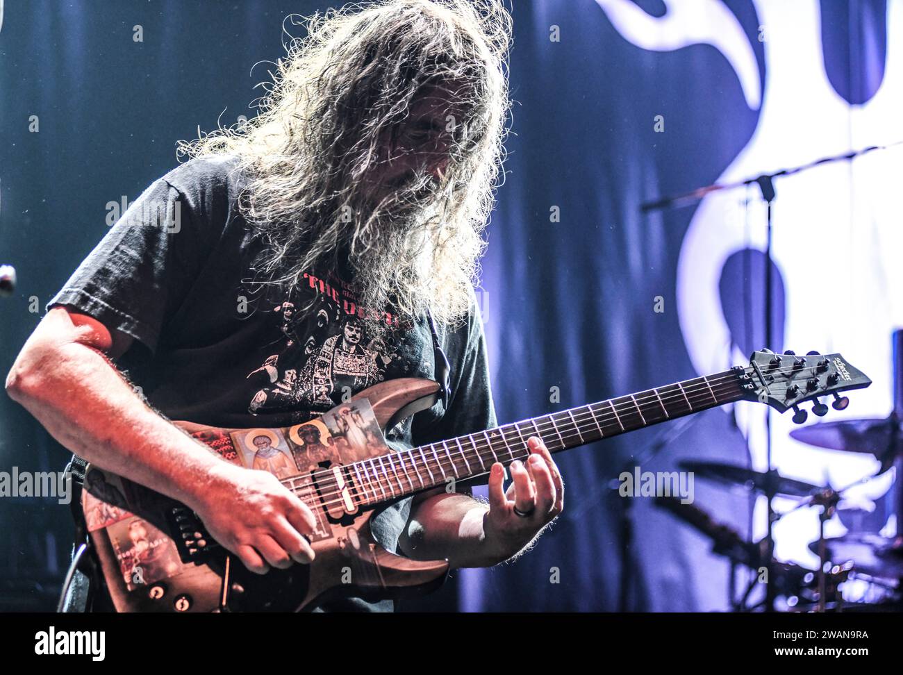 Trey Spruance (guitar) performing live with Mr. Bungle Stock Photo - Alamy