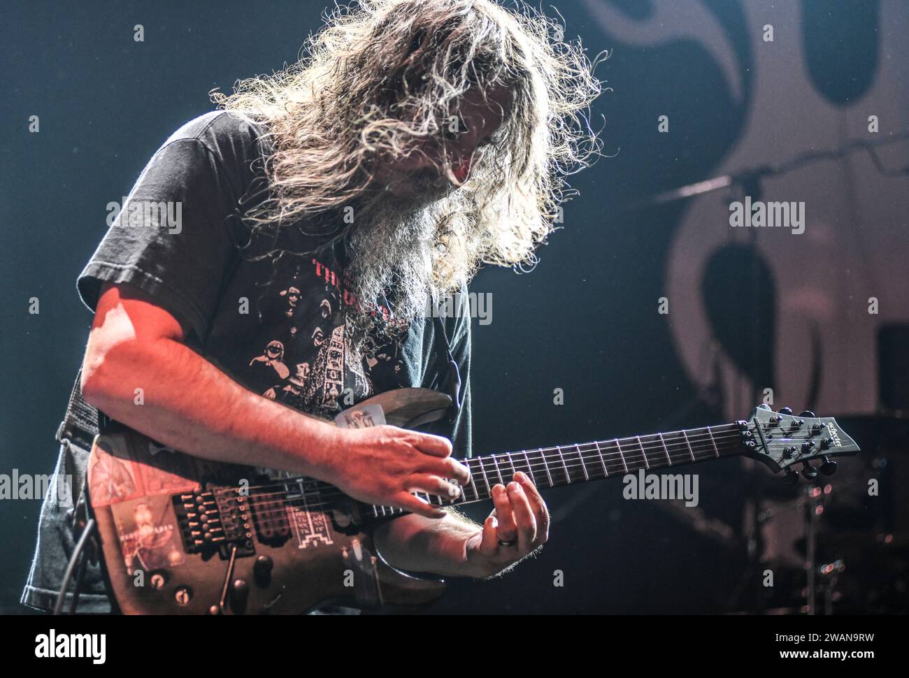 Trey Spruance (guitar) performing live with Mr. Bungle Stock Photo - Alamy