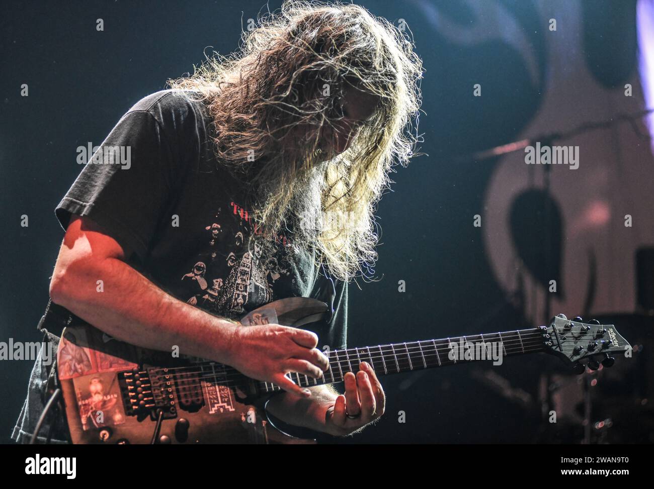 Trey Spruance (guitar) performing live with Mr. Bungle Stock Photo - Alamy