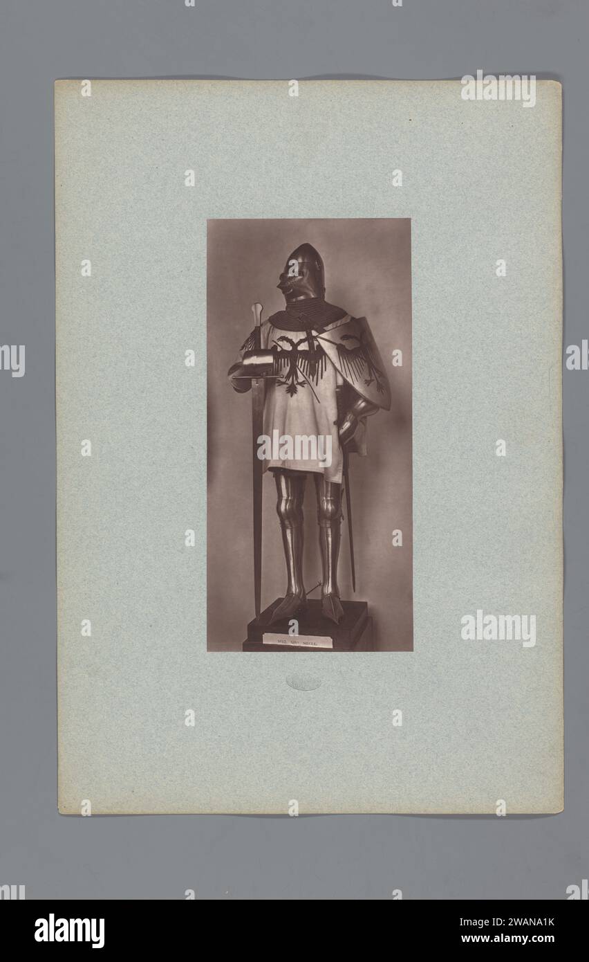 14th-century armor with sword and shield from the army of Charles V of ...