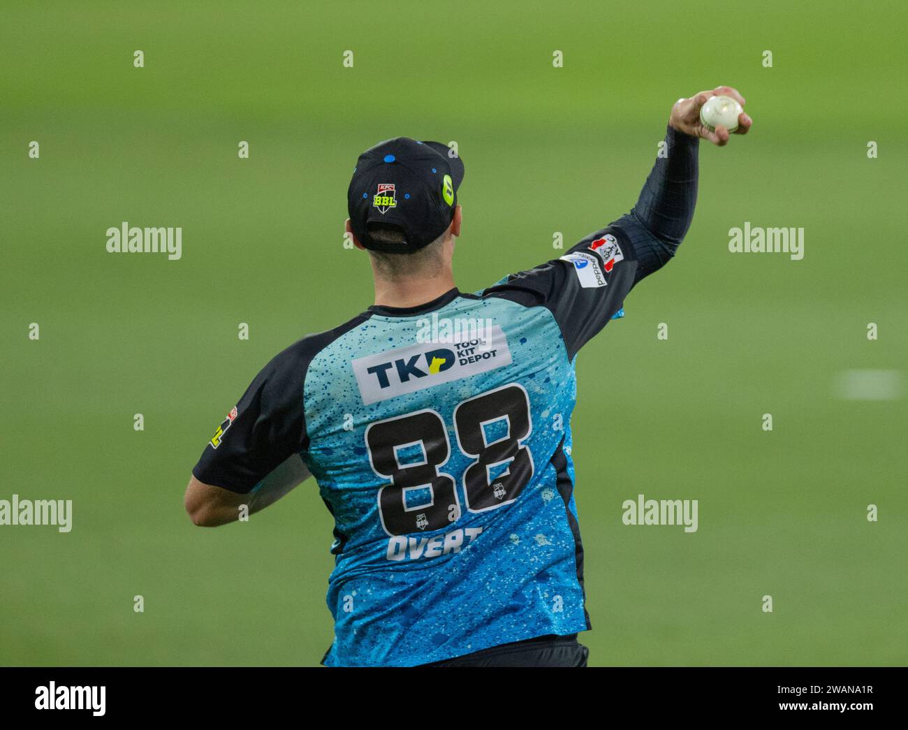Adelaide, Australia. 31st Dec 2023. Jamie Overton fielding for Adelaide ...