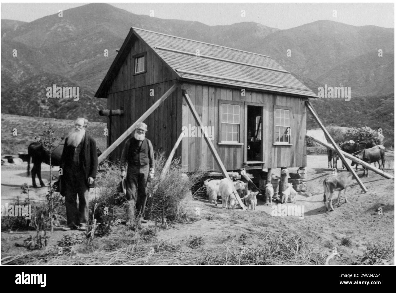 Cabin of Jason and Owen Brown, 1886 Stock Photo - Alamy