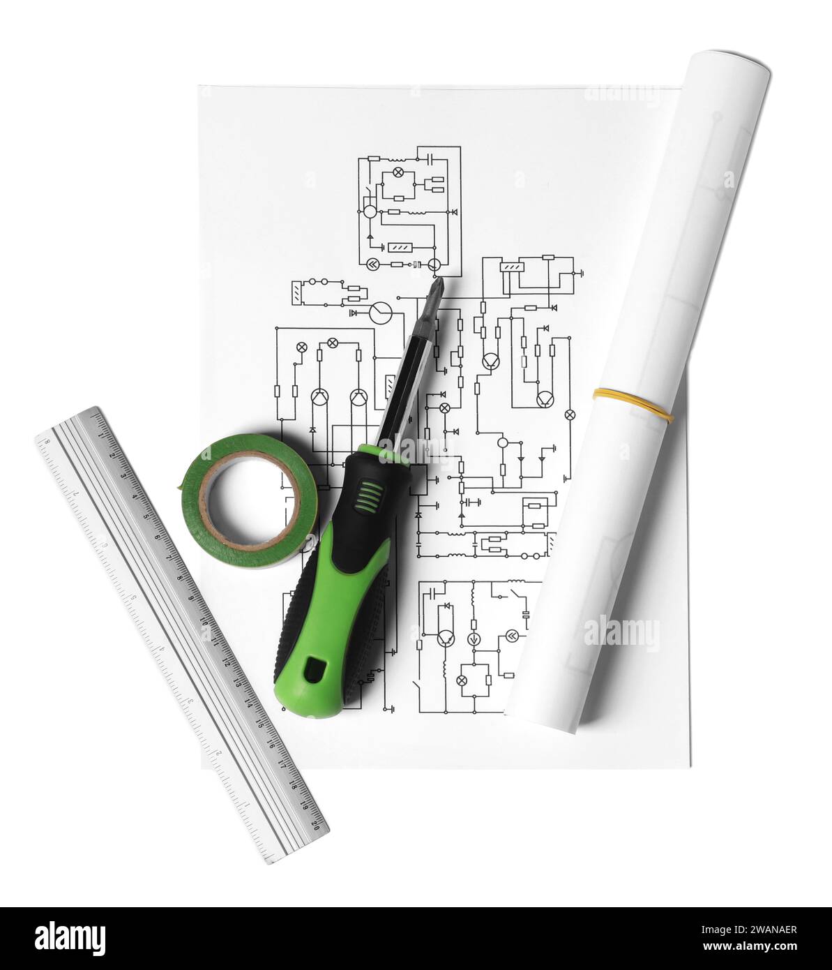 Electrical wiring diagram hi-res stock photography and images - Alamy