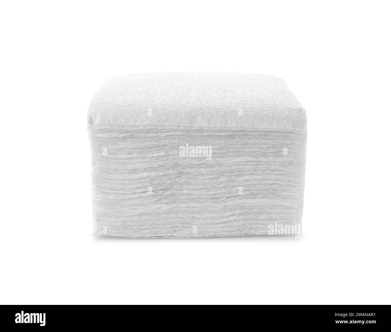 Stack of clean paper tissues isolated on white Stock Photo - Alamy