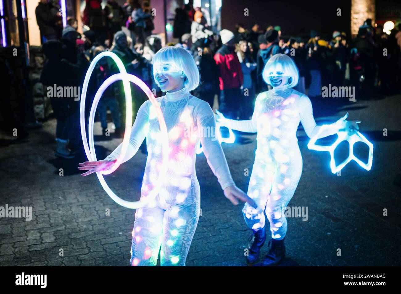 New year’s eve parade in the Whistler Village. December 31st, 2023 ...