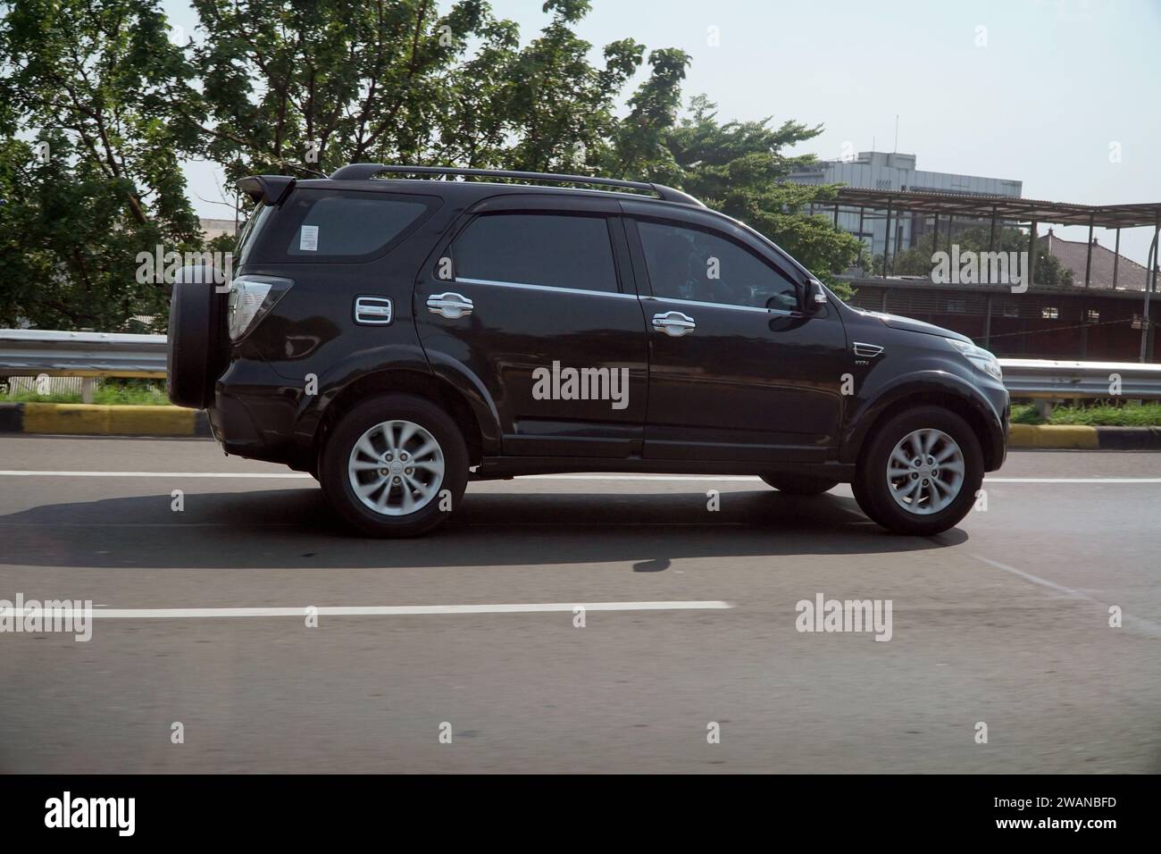 SUV car Toyota Rush 1.500cc, in highway Outer Ring Road, Jakarta ...