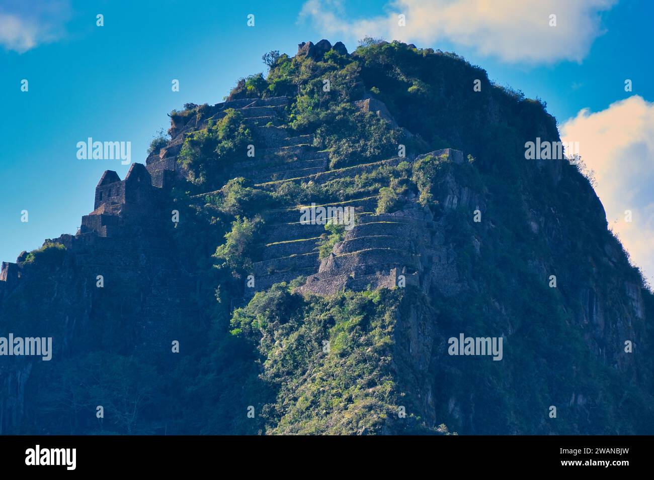 Huayna Picchu is the dome-shaped peak that forms the iconic background ...