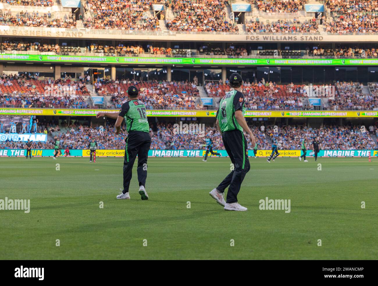 Adelaide, Australia. 31st Dec 2023. Marcus Stoinis and Joel Paris ...