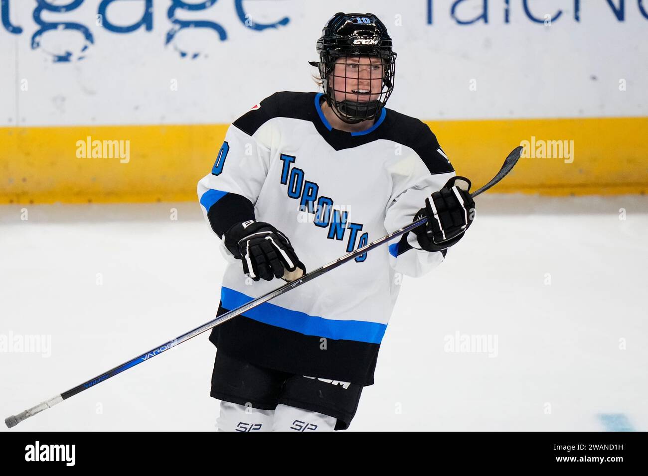 Toronto's Alexa Vasko smiles after scoring a goal against New York ...