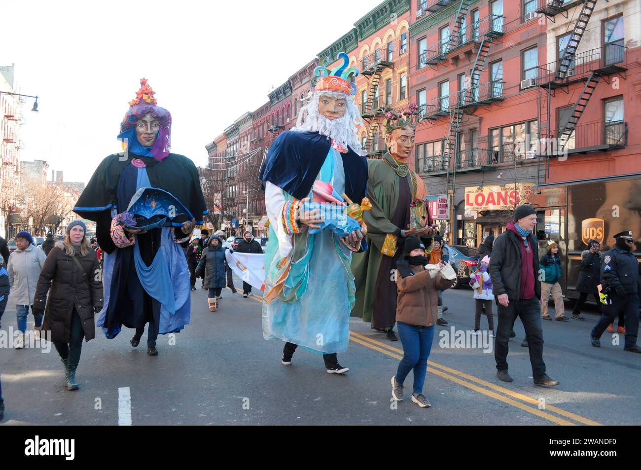 New York City, United States. 05th Jan, 2024. Three puppets ...
