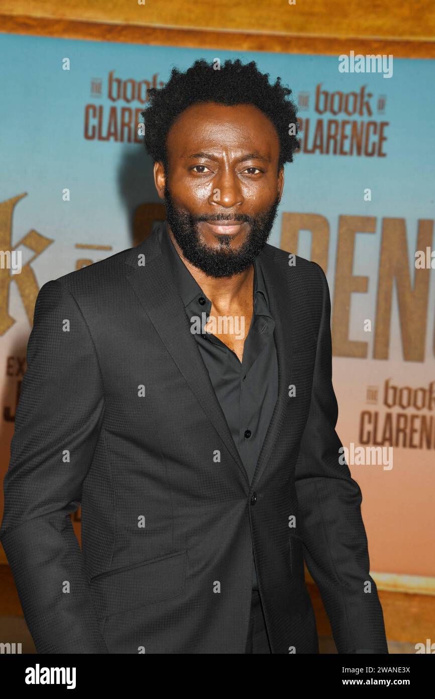 LOS ANGELES, CA - JANUARY 5: Babs Olusanmokun at The Book of Clarence ...