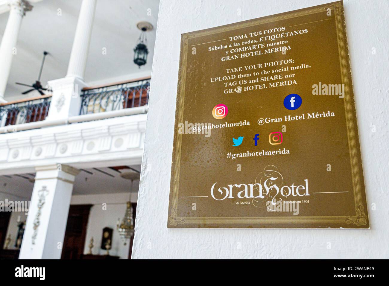 Merida Mexico,centro historico central historic district,Gran Hotel de ...