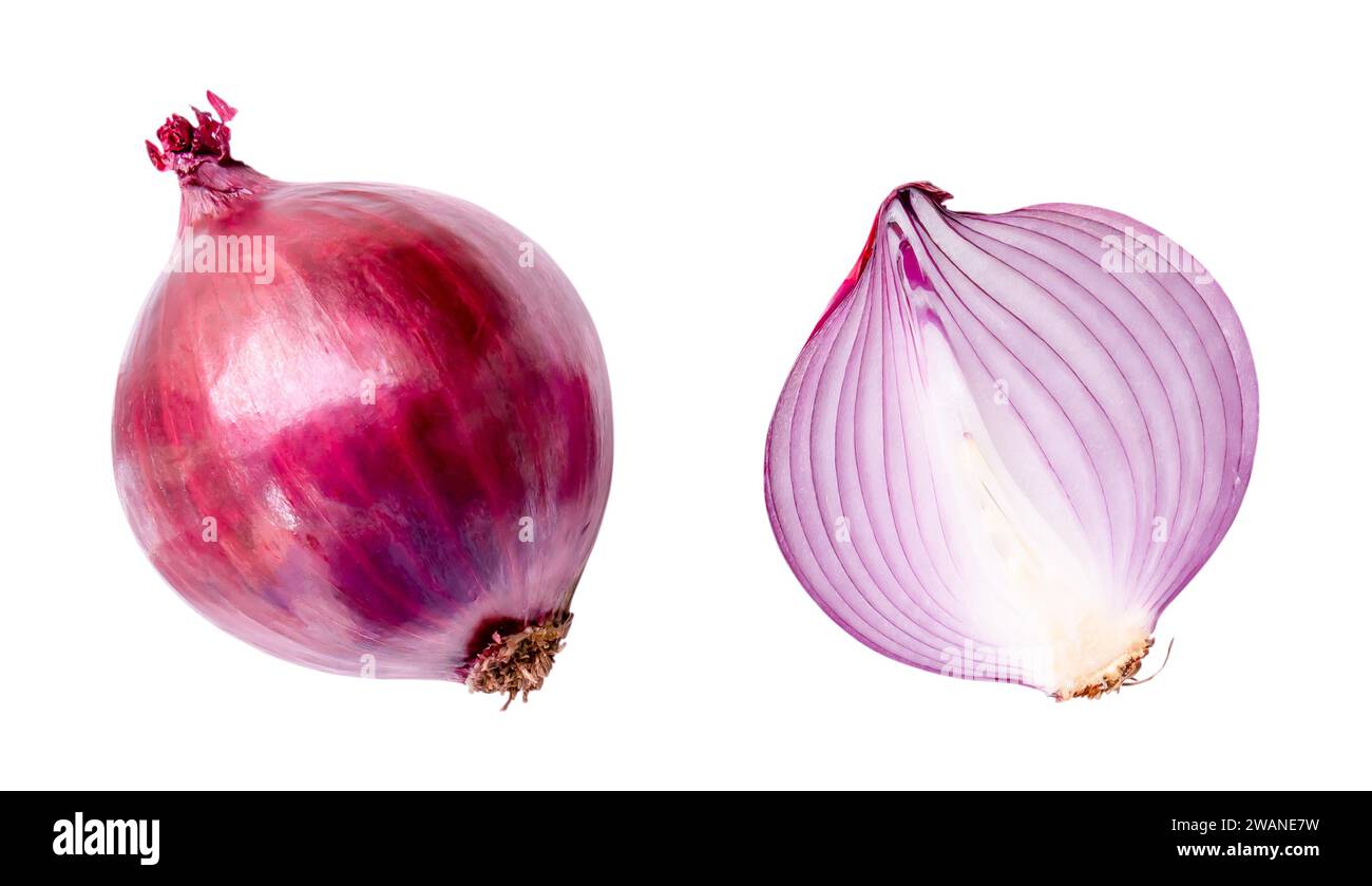 Red onion top view hi-res stock photography and images - Alamy