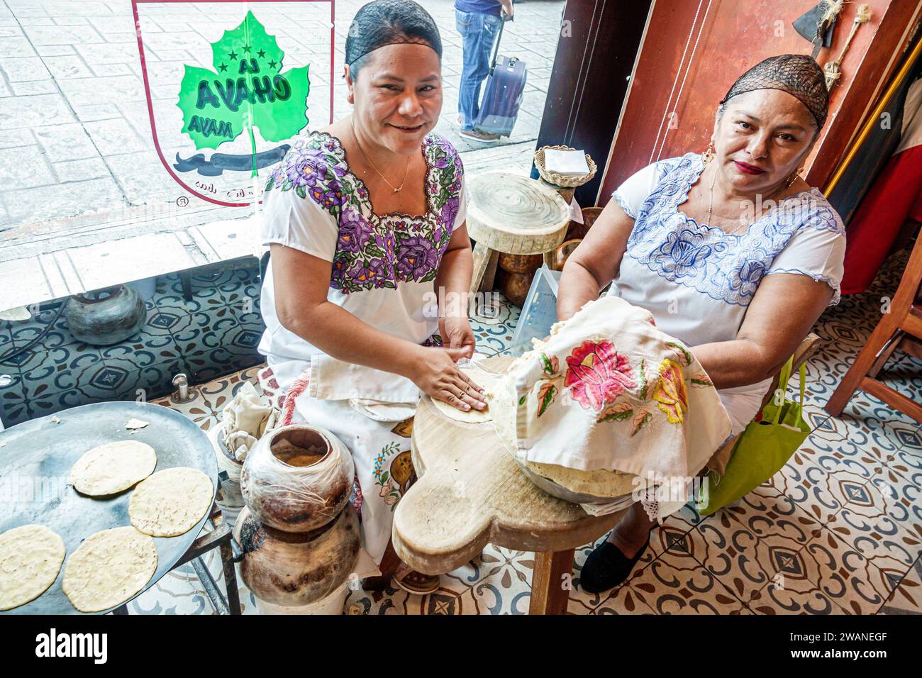Merida Mexico,centro historico central historic district,making ...