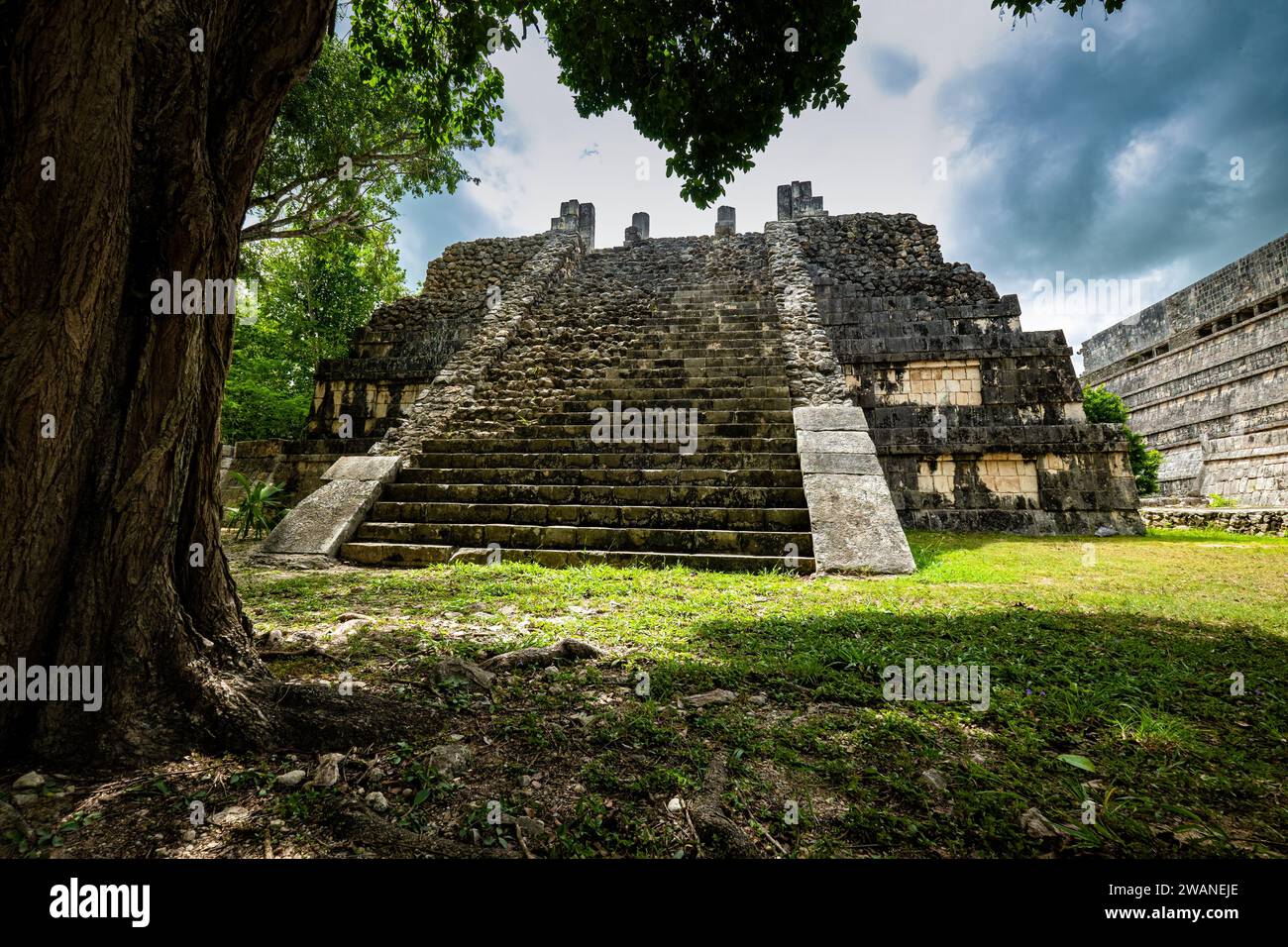 The Ossuary This is a pyramid with nine stepped blocks and with a ...