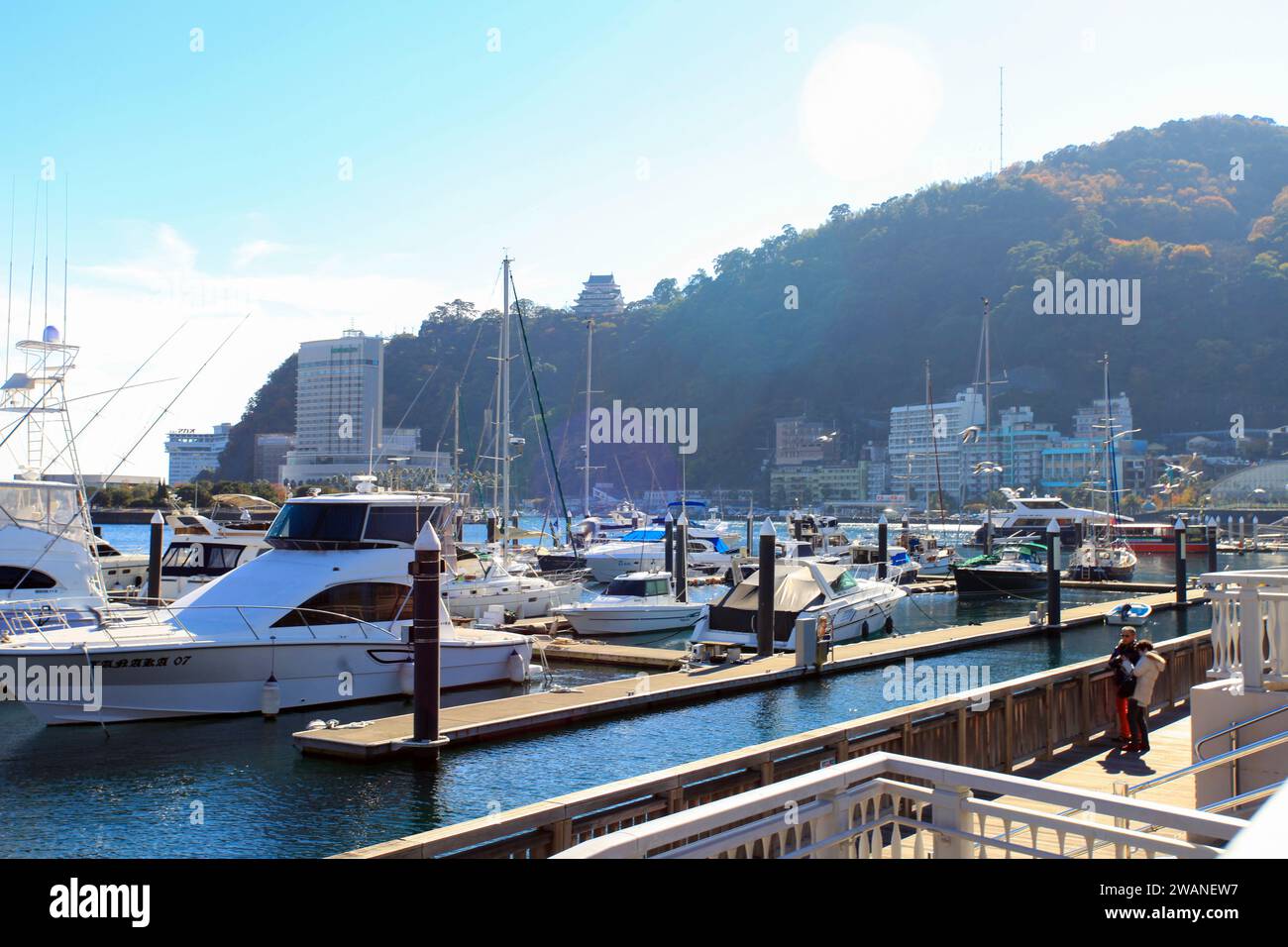Atami Marina and Atami Water Park at Izu Peninsula in Shizuoka ...