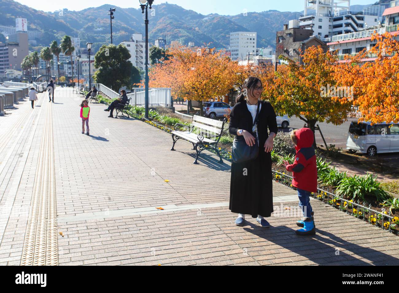 Atami Water Park in Atami City on the Izu Peninsula in Shizuoka ...
