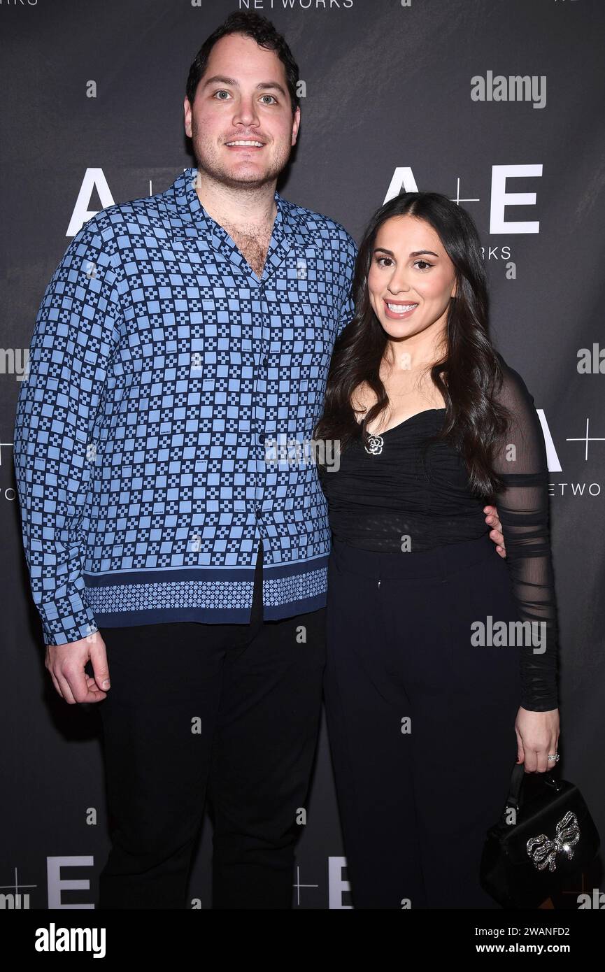 New York, USA. 05th Jan, 2024. (L-R) Ben Soffer and Claudia Oshry ...