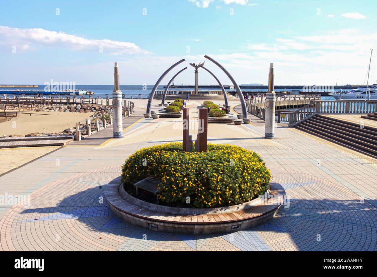 Atami Moon Terrace on the Izu Peninsula in Shizuopka Prefecture, Japan ...