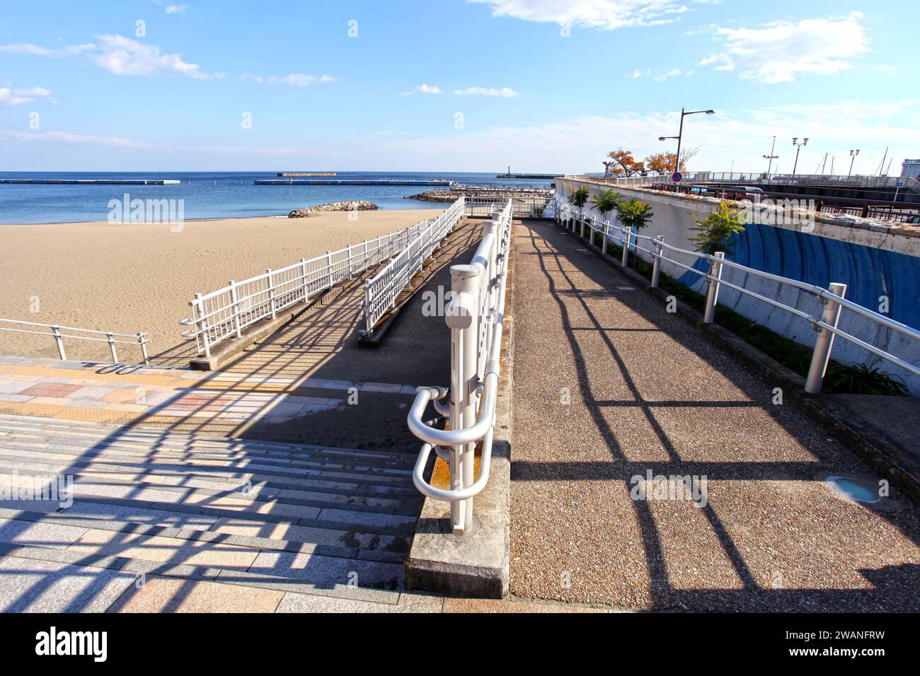 Atami Beach on the Izu Peninsula in Shizuopka Prefecture, Japan. Taken ...