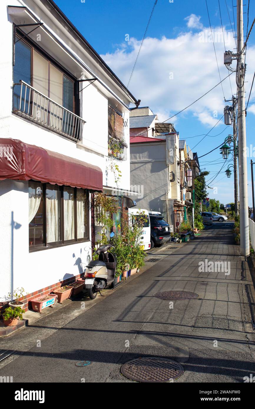 Atami City on the Izu Peninsula in Shizuopka Prefecture, Japan. Taken ...