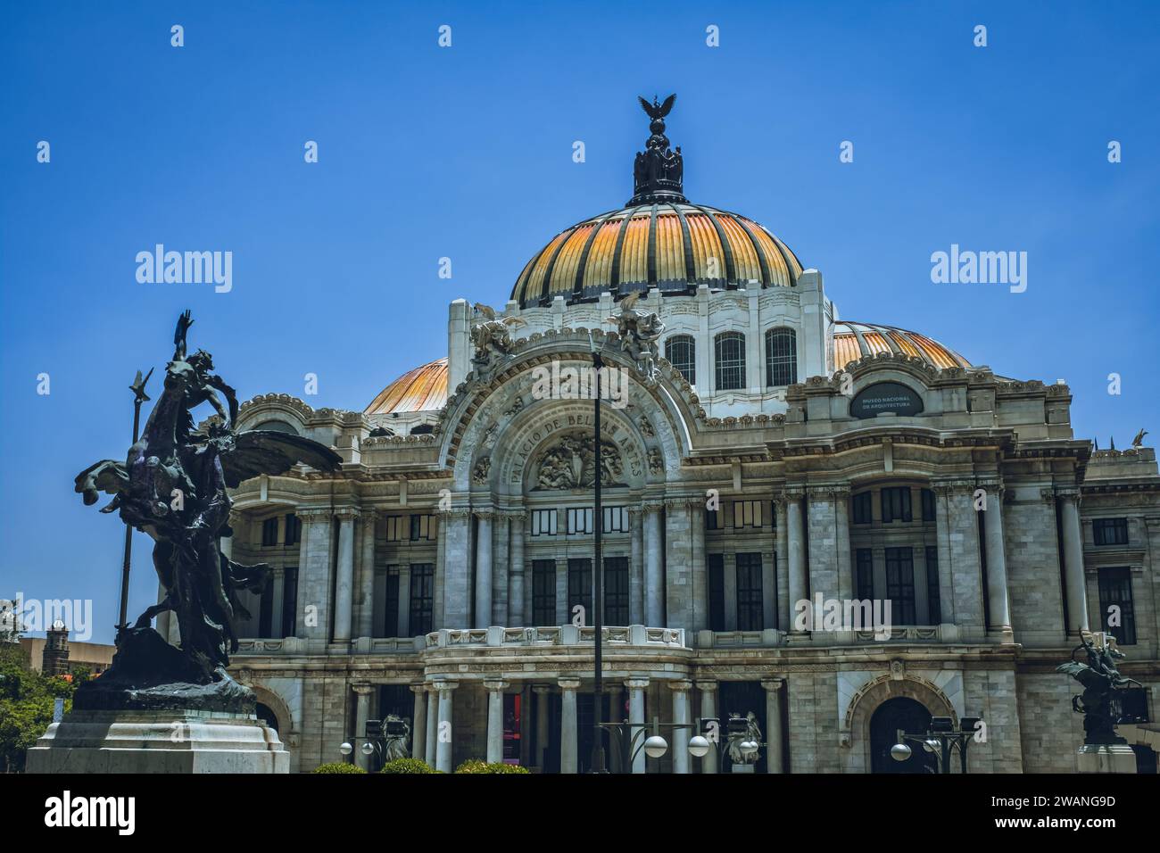 The Palacio de Bellas Artes (Palace of Fine Arts) is a prominent ...
